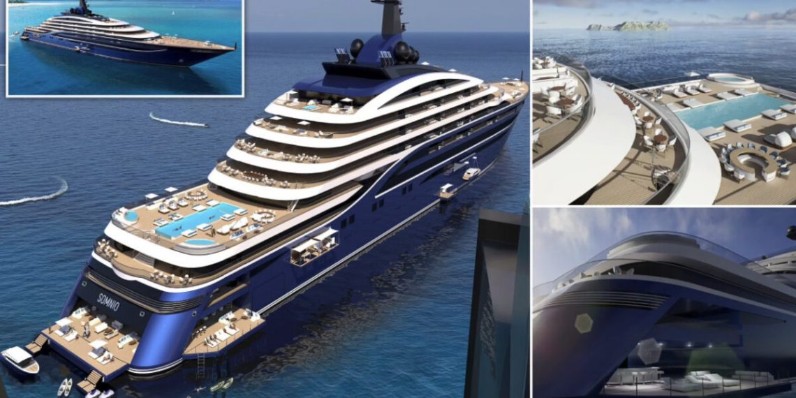 Somnio: lo yacht di 222 metri, 39 appartamenti per fuggire dalle pandemie
